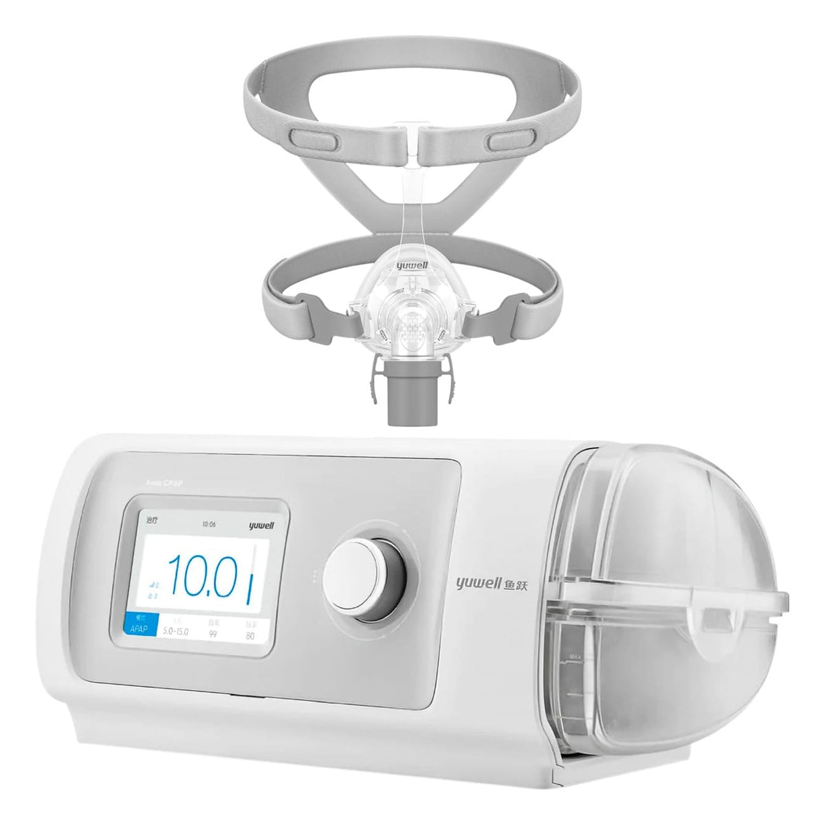 CPAP Automático Premium Yuwell Con WiFi y Mascarilla Nasal — Dr.Care México