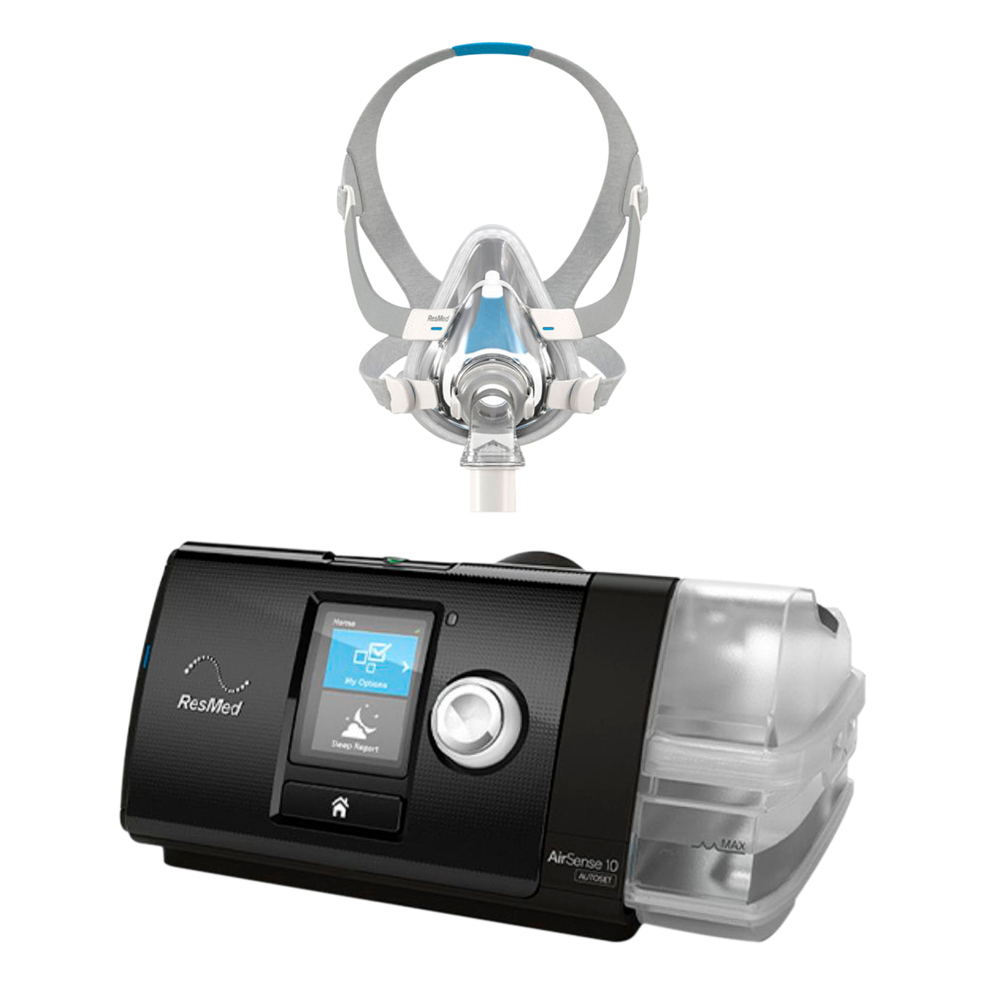 Cpap Automático AirSense 10 AutoSet Con Mascarilla Oronasal — Dr.Care ...