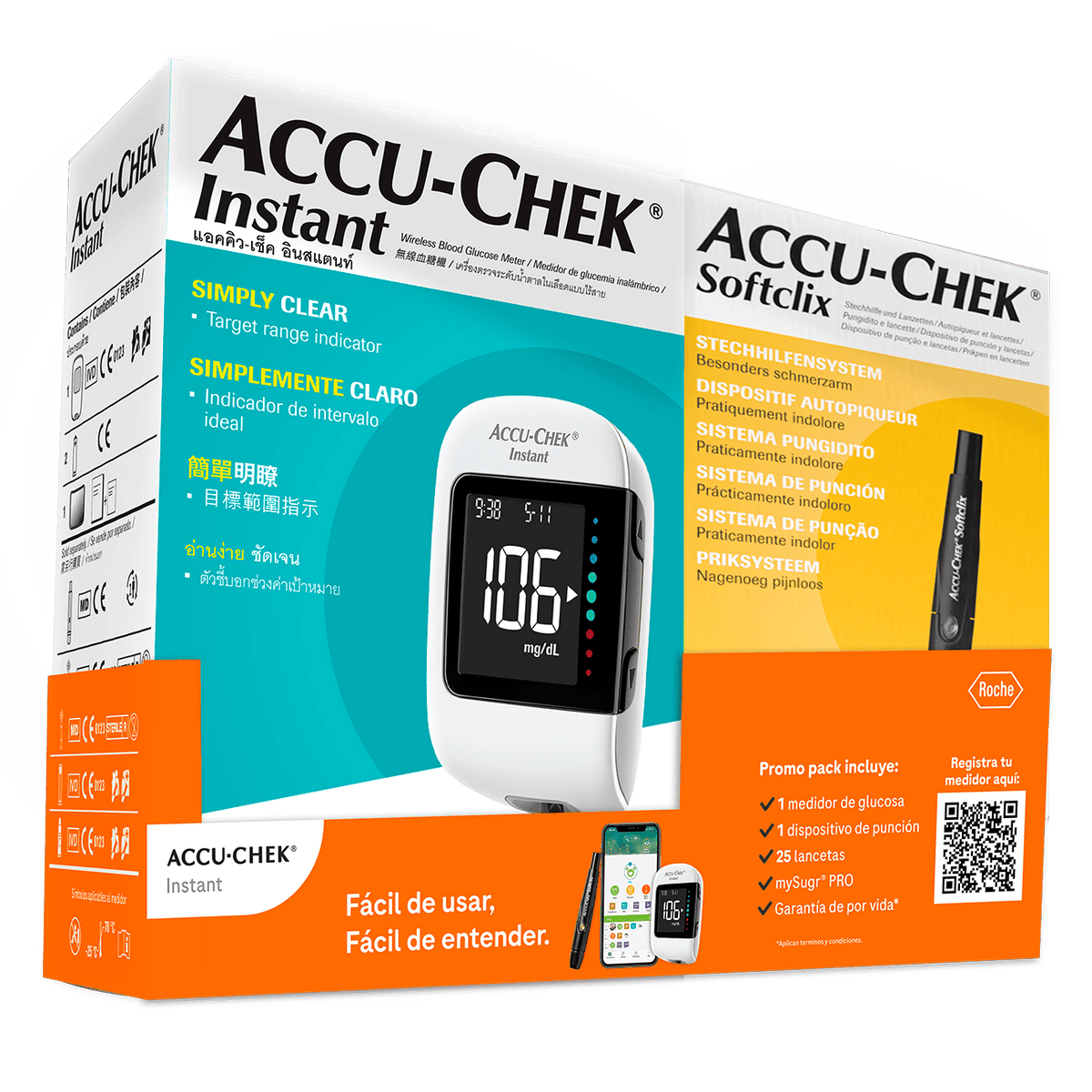 Promo Pack Accu-Chek Instant Kit + Softclix Kit — Dr.Care México