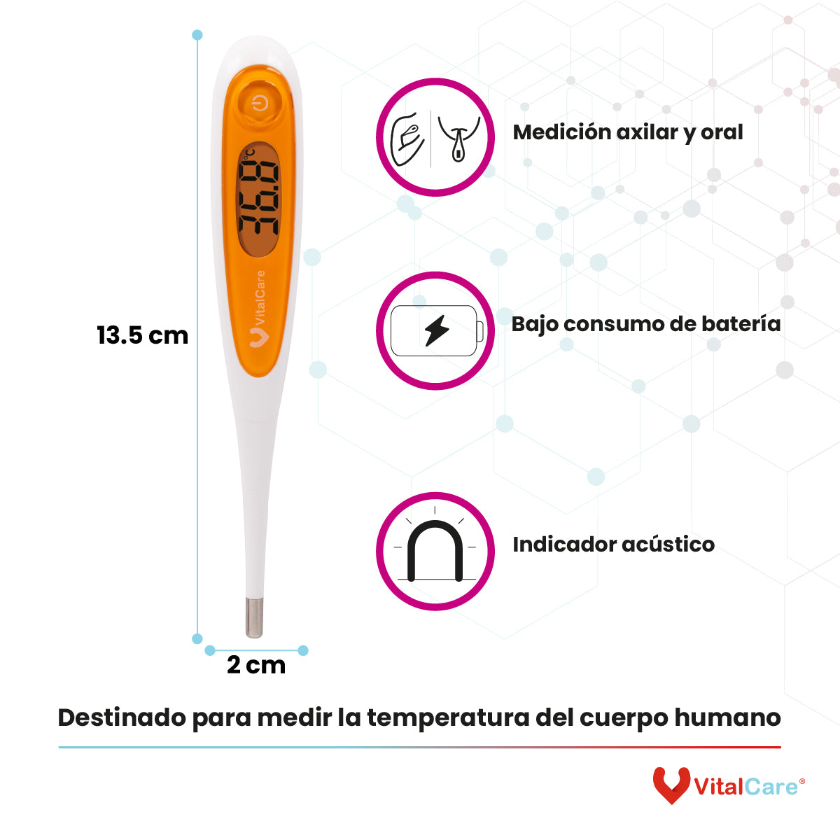 Termómetro Digital Flexible Axilar y Oral | YT308 — Dr.Care México