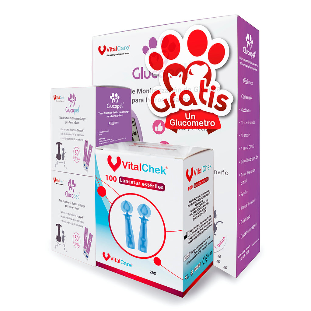 Glucopet Kit | Glucómetro Veterinario para perros y gatos | Nuevo — Dr ...
