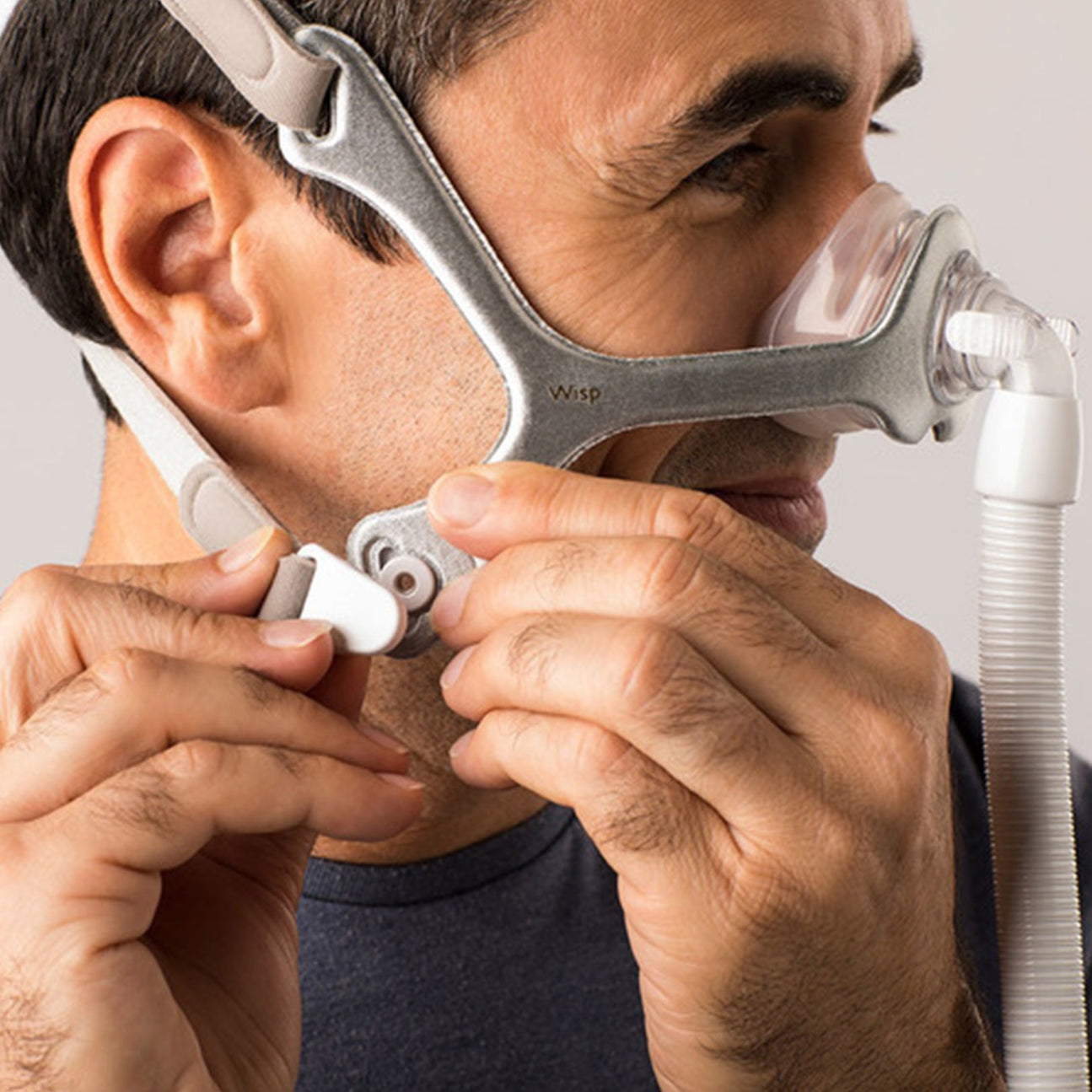 Mascarilla Nasal De Tela Wisp para Cpap y Bpap Con 3 Almohadillas — Dr ...